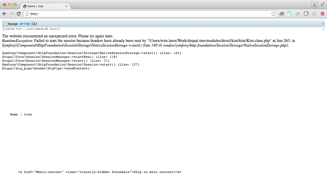Investigate Kint + BigPipe compatibility [#2723709] | Drupal.org